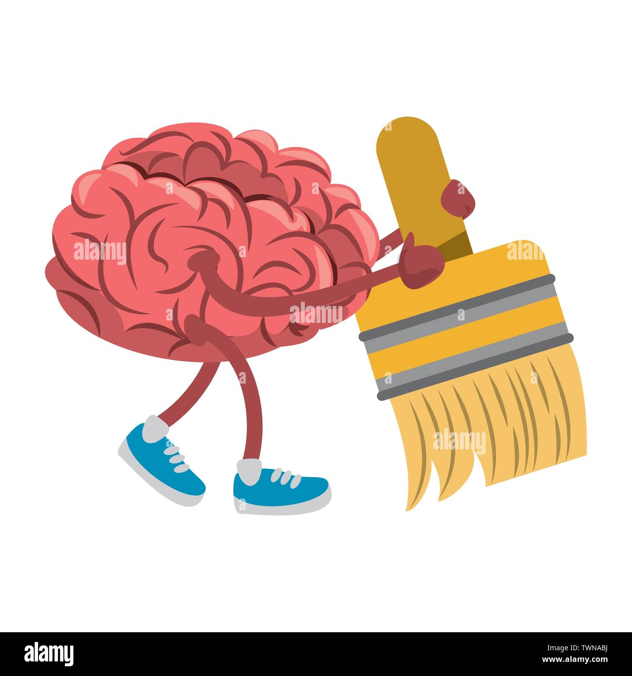 Human brain intelligence and creativity cartoons Stock Vector Image ...