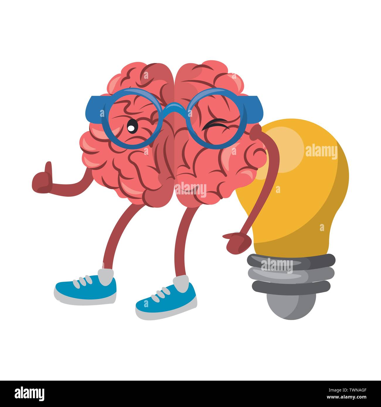 Human brain intelligence and creativity cartoons Stock Vector Image ...