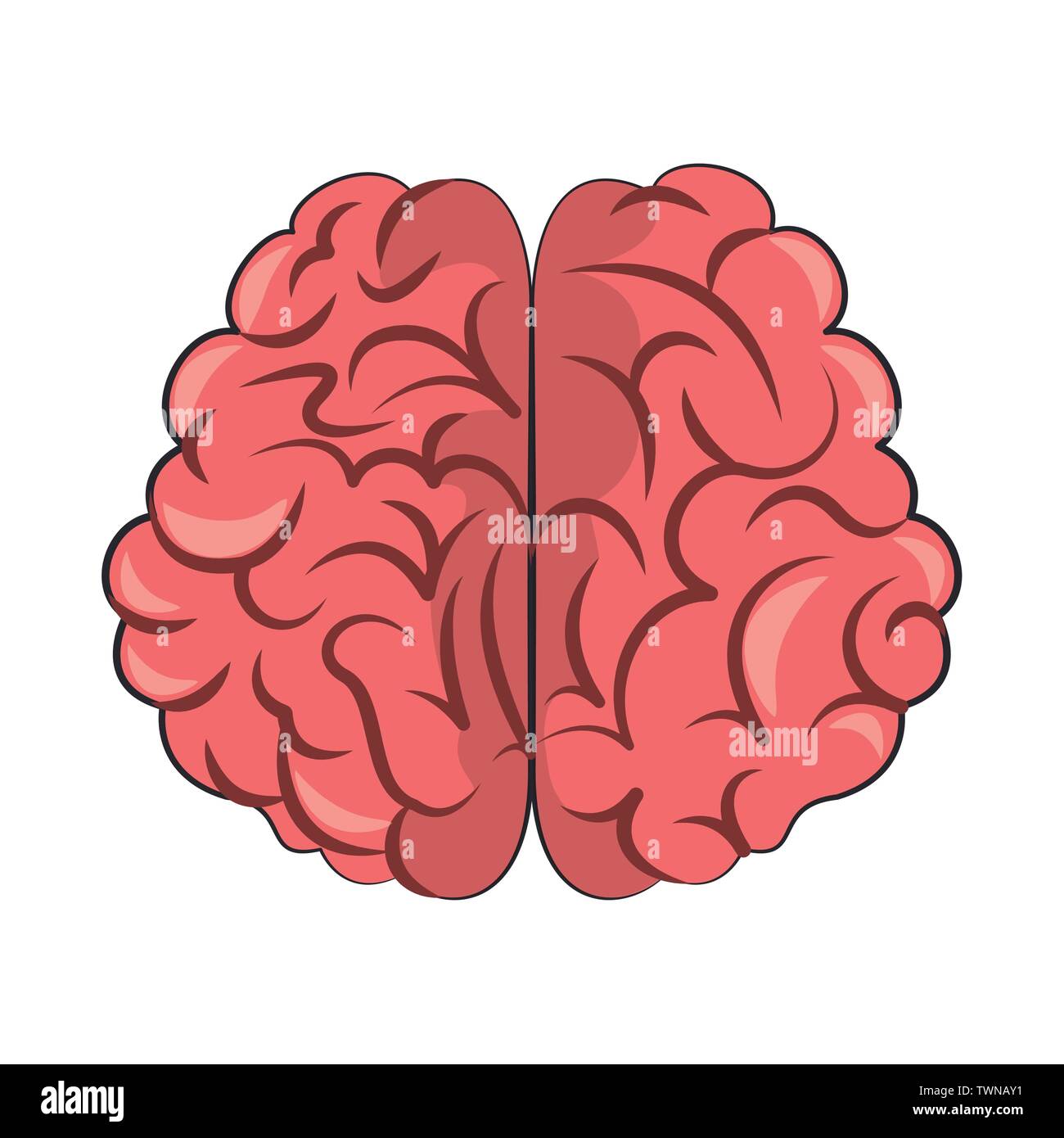 Human brain intelligence symbol isolated Stock Vector Image & Art - Alamy
