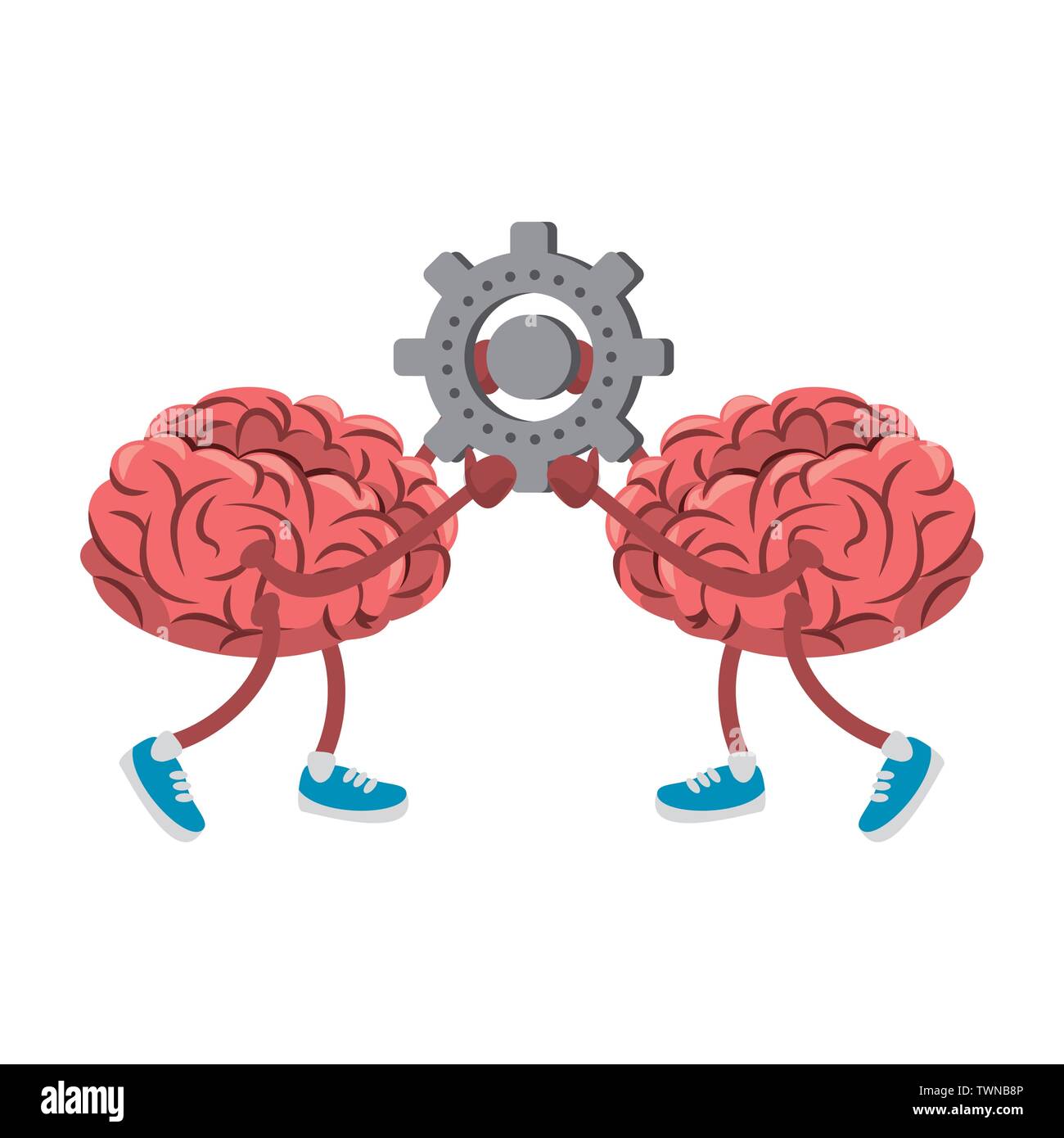 Human brain intelligence and creativity cartoons Stock Vector Image ...