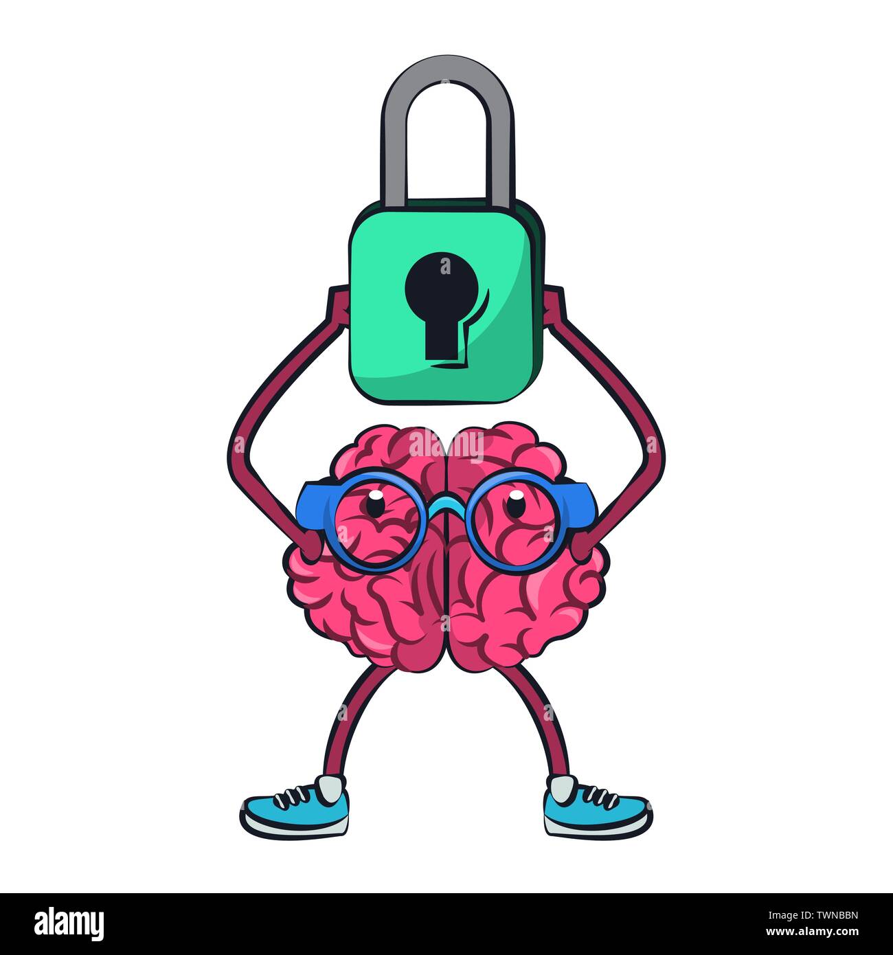 Human brain intelligence and creativity cartoons Stock Vector Image ...