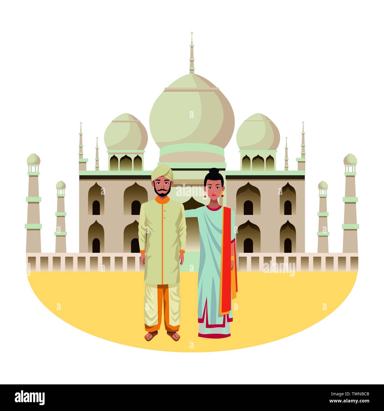 indian couple avatar cartoon character Stock Vector Image & Art - Alamy