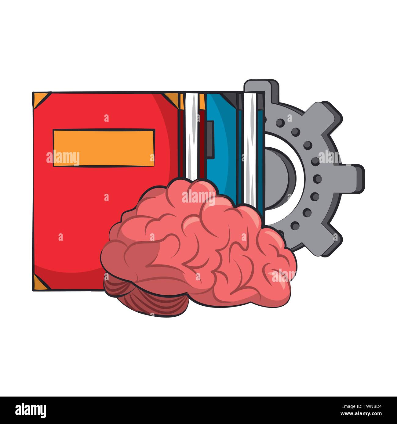 Human brain intelligence and creativity cartoons Stock Vector Image ...