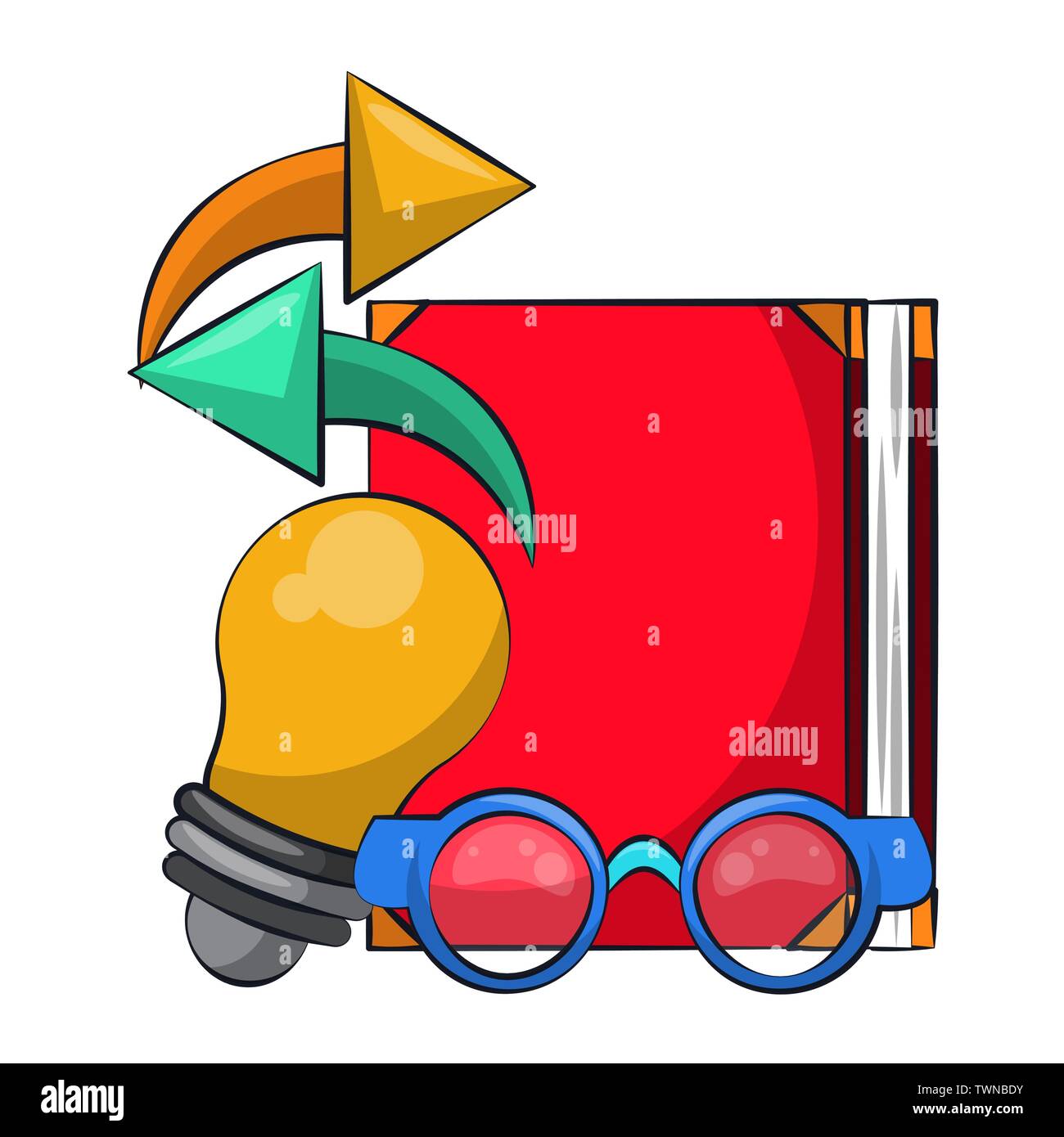 Books knowledge and education cartoons Stock Vector Image & Art - Alamy