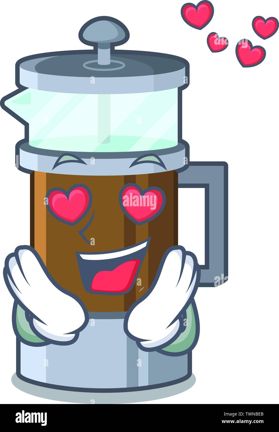 French press coffee in Stock Vector Images - Alamy