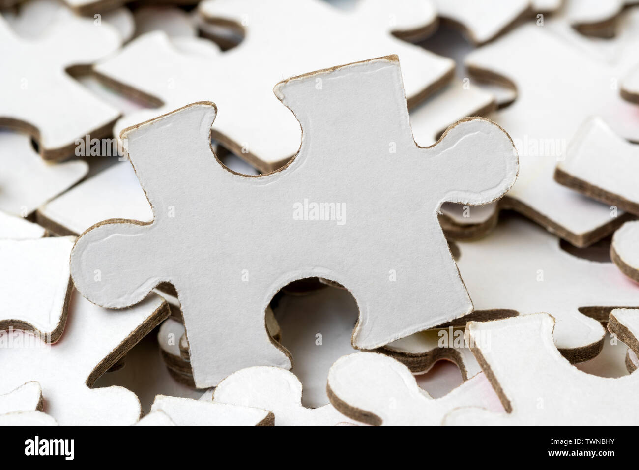 White jigsaw puzzles hi-res stock photography and images - Alamy