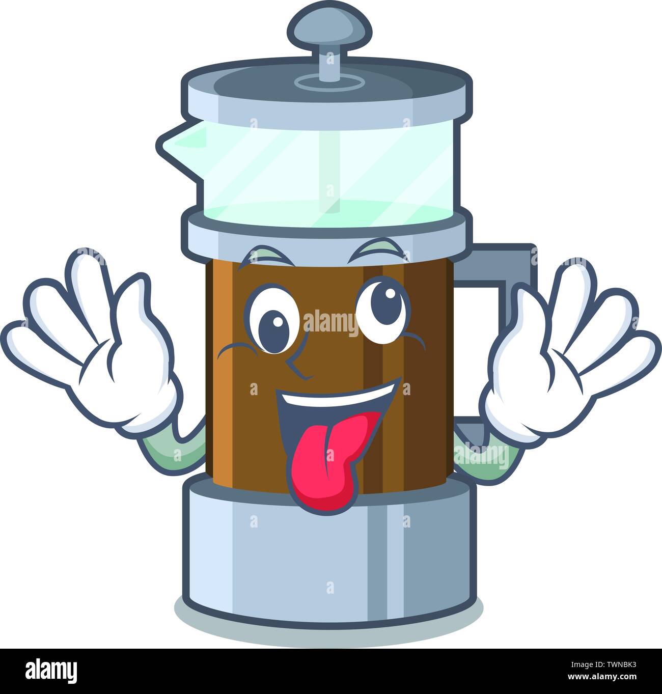 Crazy french press in a cartoon fridge Stock Vector Image & Art - Alamy