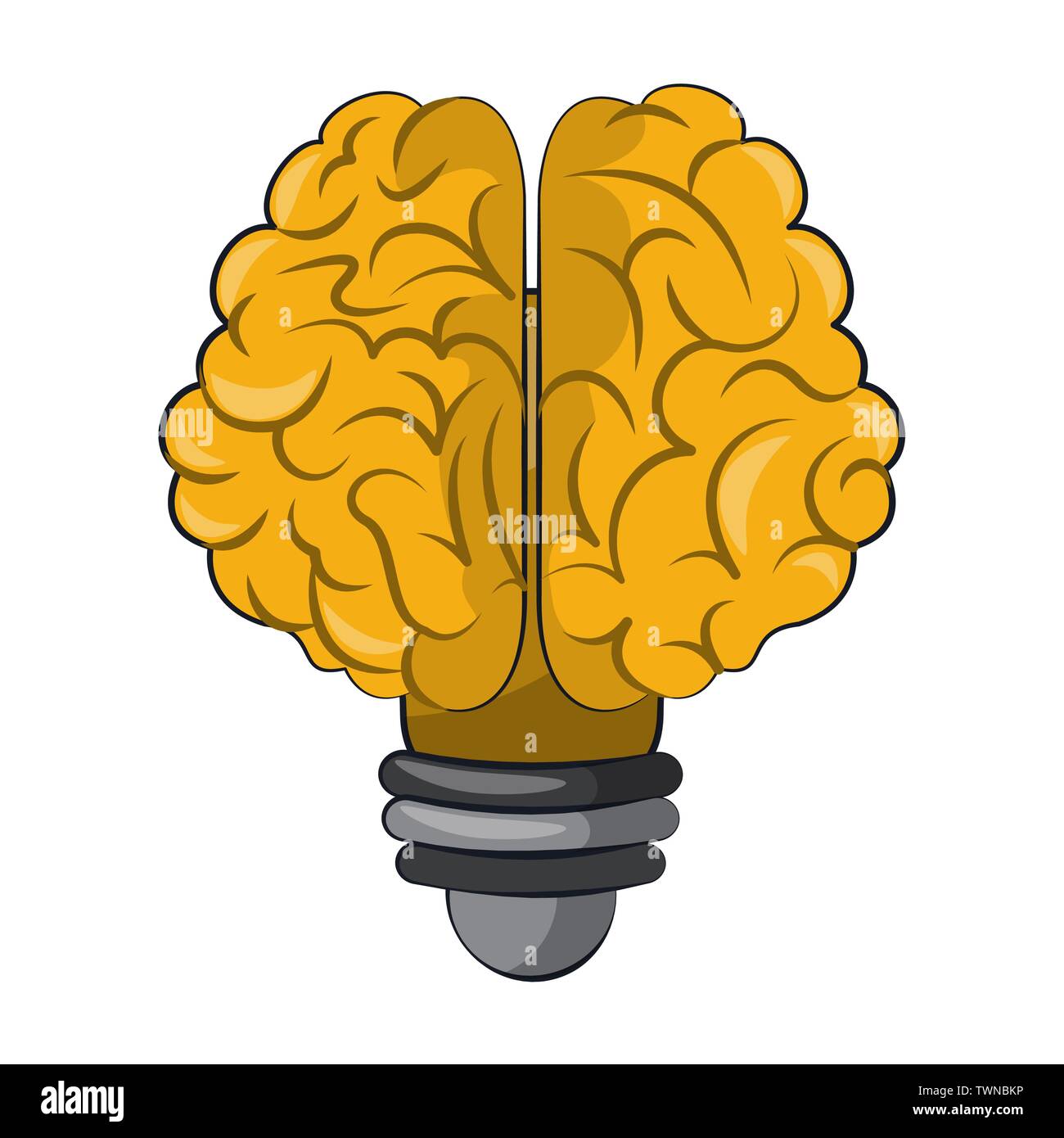 Human brain intelligence and creativity cartoons Stock Vector Image ...