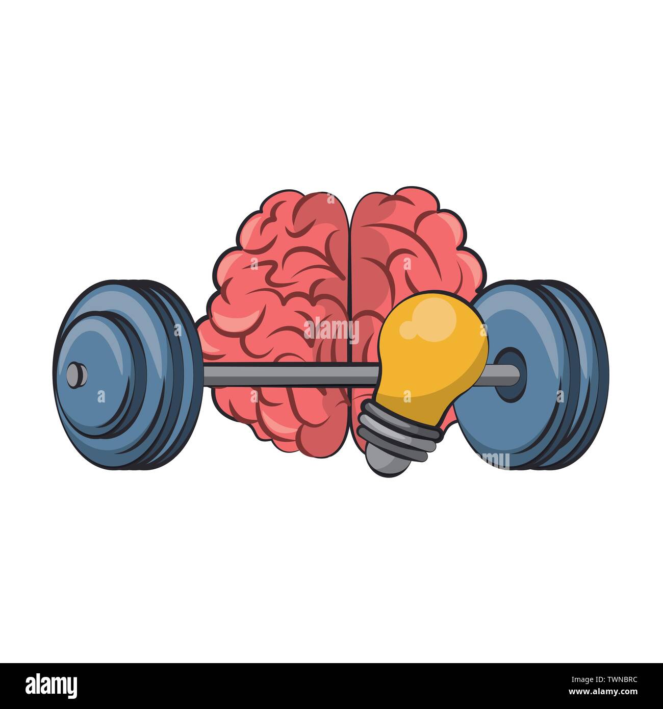 Human brain intelligence and creativity cartoons Stock Vector Image ...