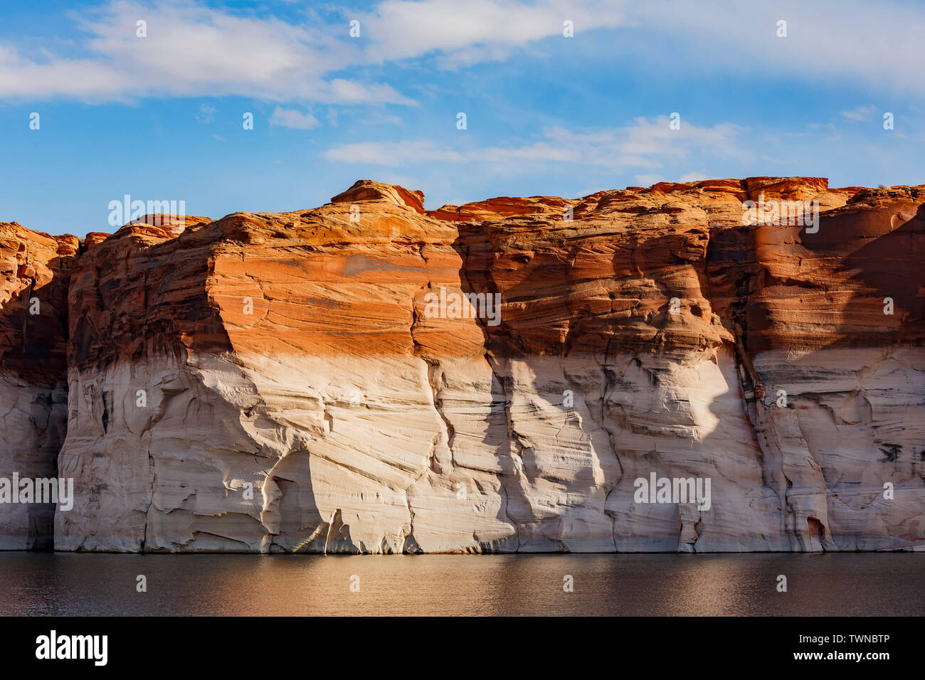 The famous Antelope Canyon from boat trip at Page, Arizona Stock Photo ...