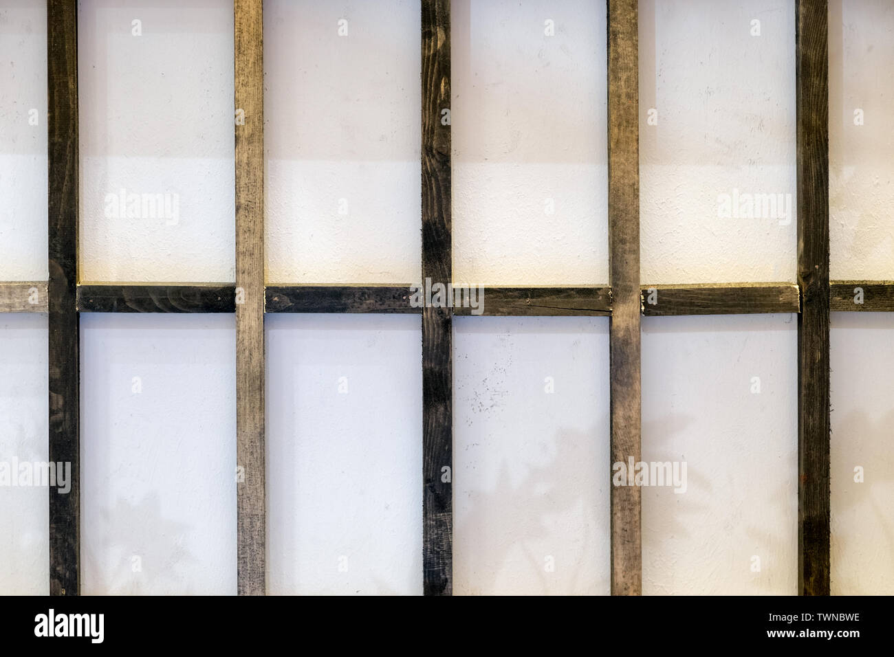 Window paper with wooden structure japanese style Stock Photo - Alamy