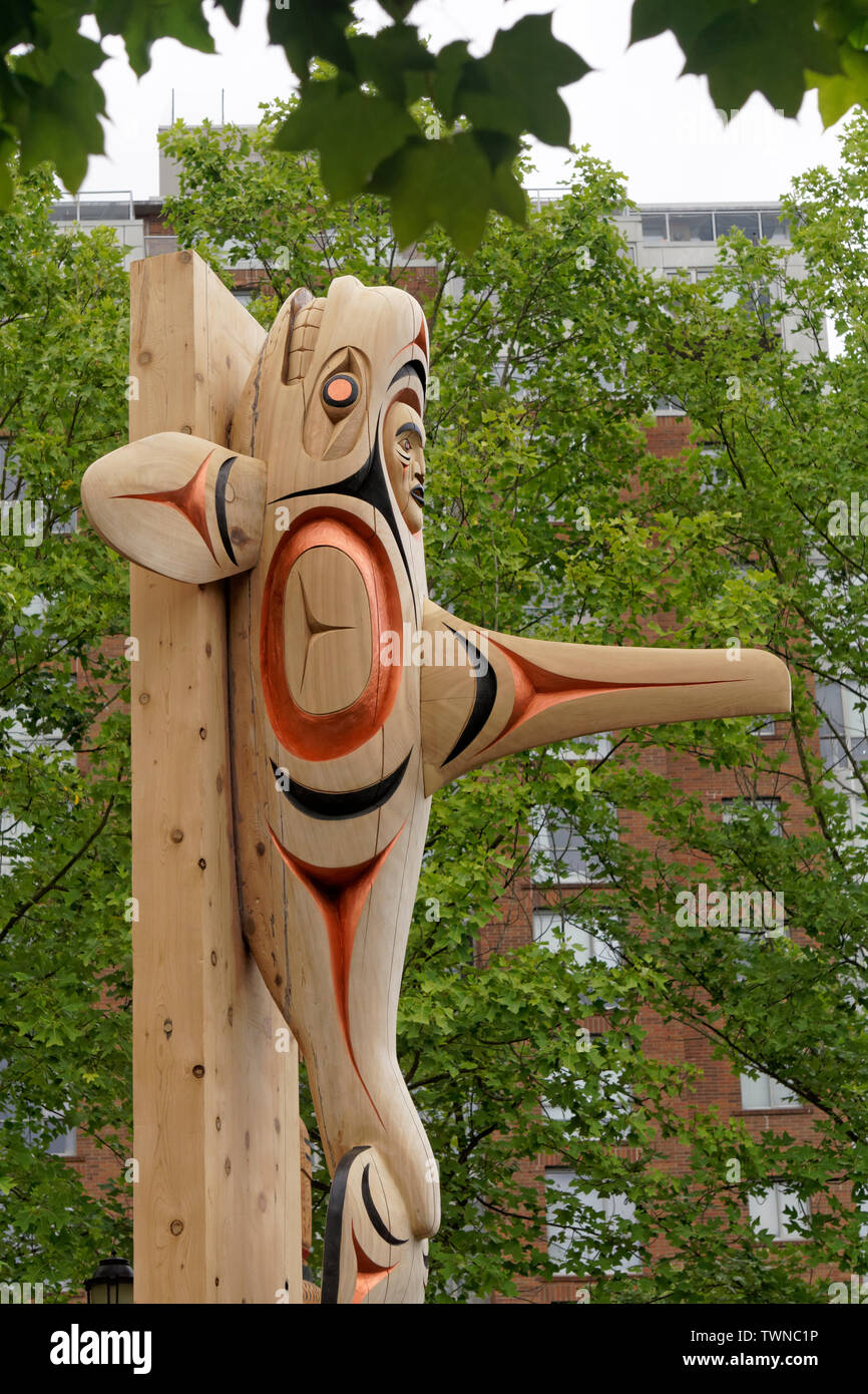 VANCOUVER, BRITISH COLUMBIA, CANADA - June 21, 2019. Killer Whale ...