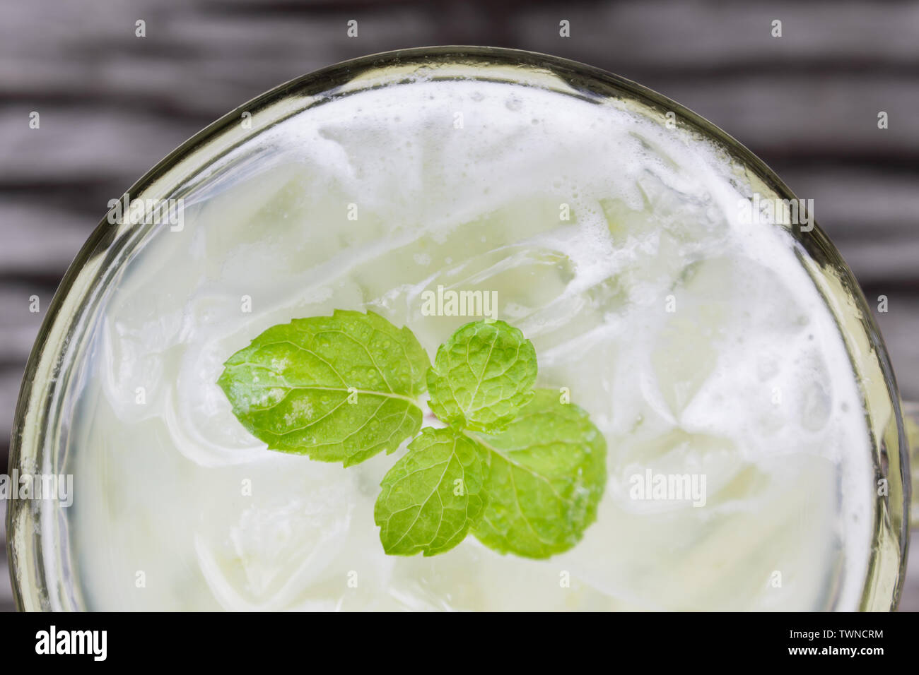 Cold Green Tea Milk Beverage or Cold Drinks Flatlay Bottom Frame. Green ...