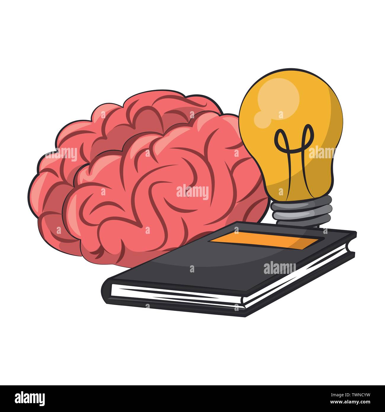 Human brain intelligence and creativity cartoons Stock Vector Image ...