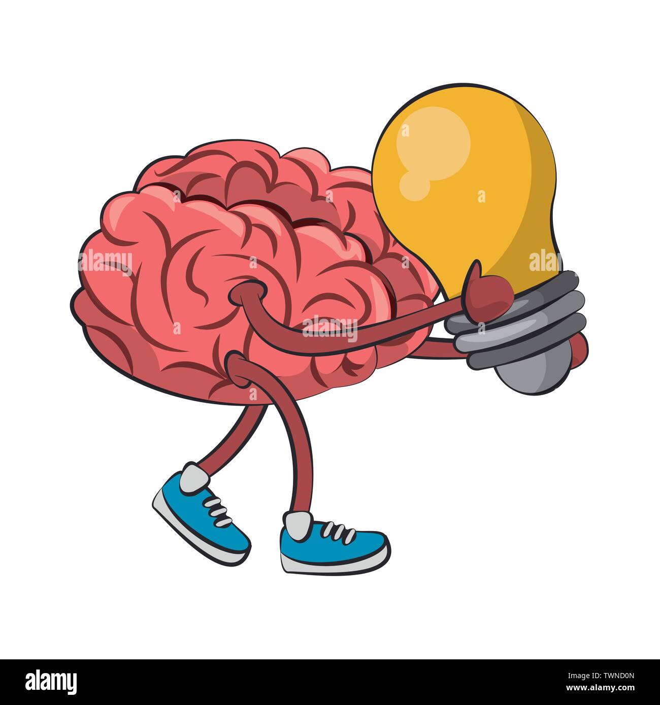 Human brain intelligence and creativity cartoons Stock Vector Image ...