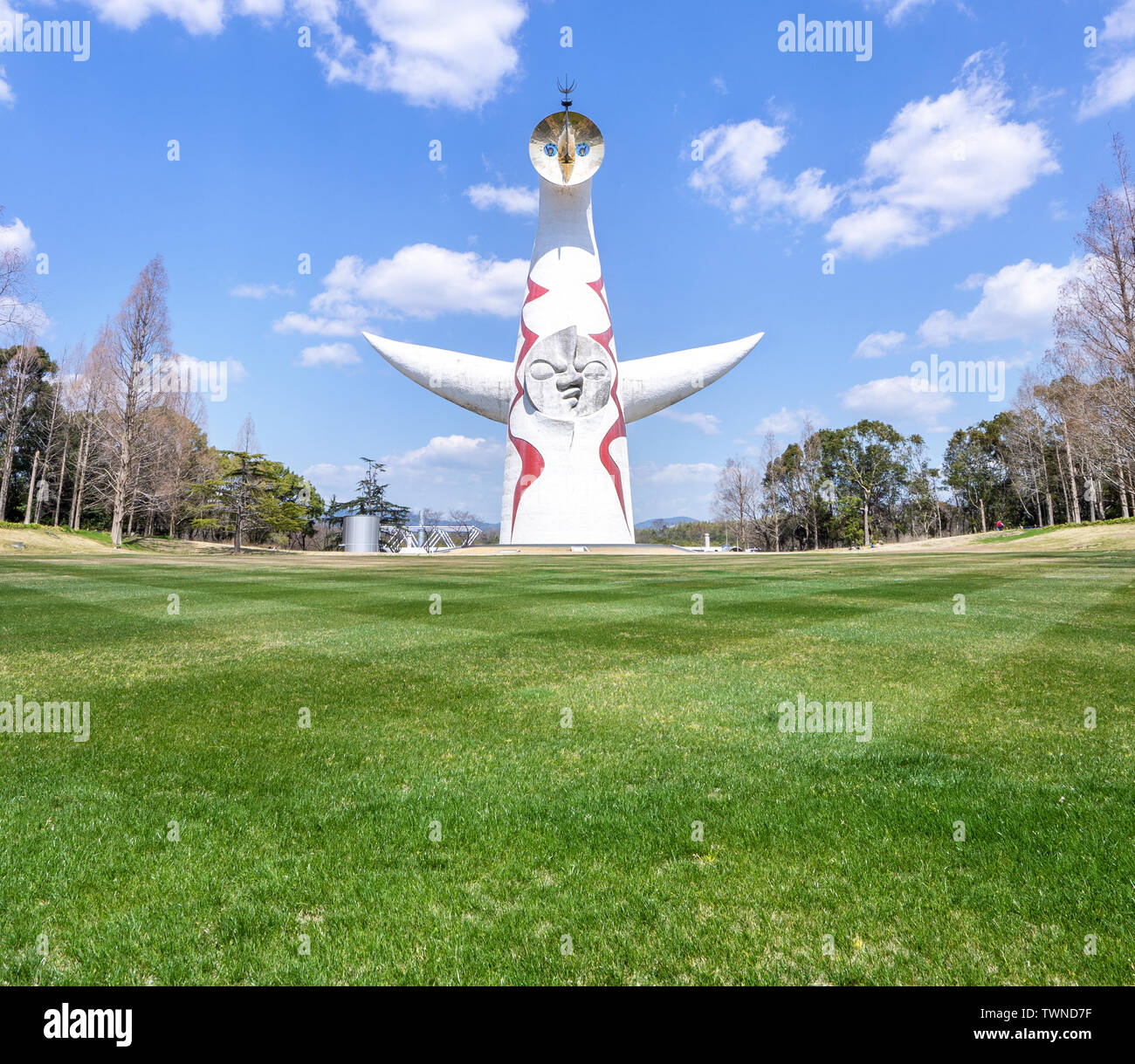 Osaka, Japan - March. 26, 2019: Majestic Tower of the Sun, Taiyo No To ...
