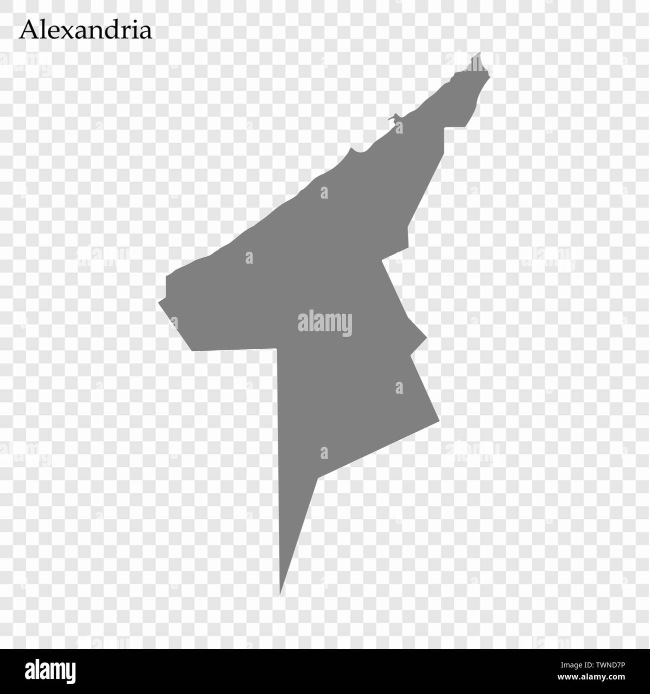 Map of alexandria hi-res stock photography and images - Alamy