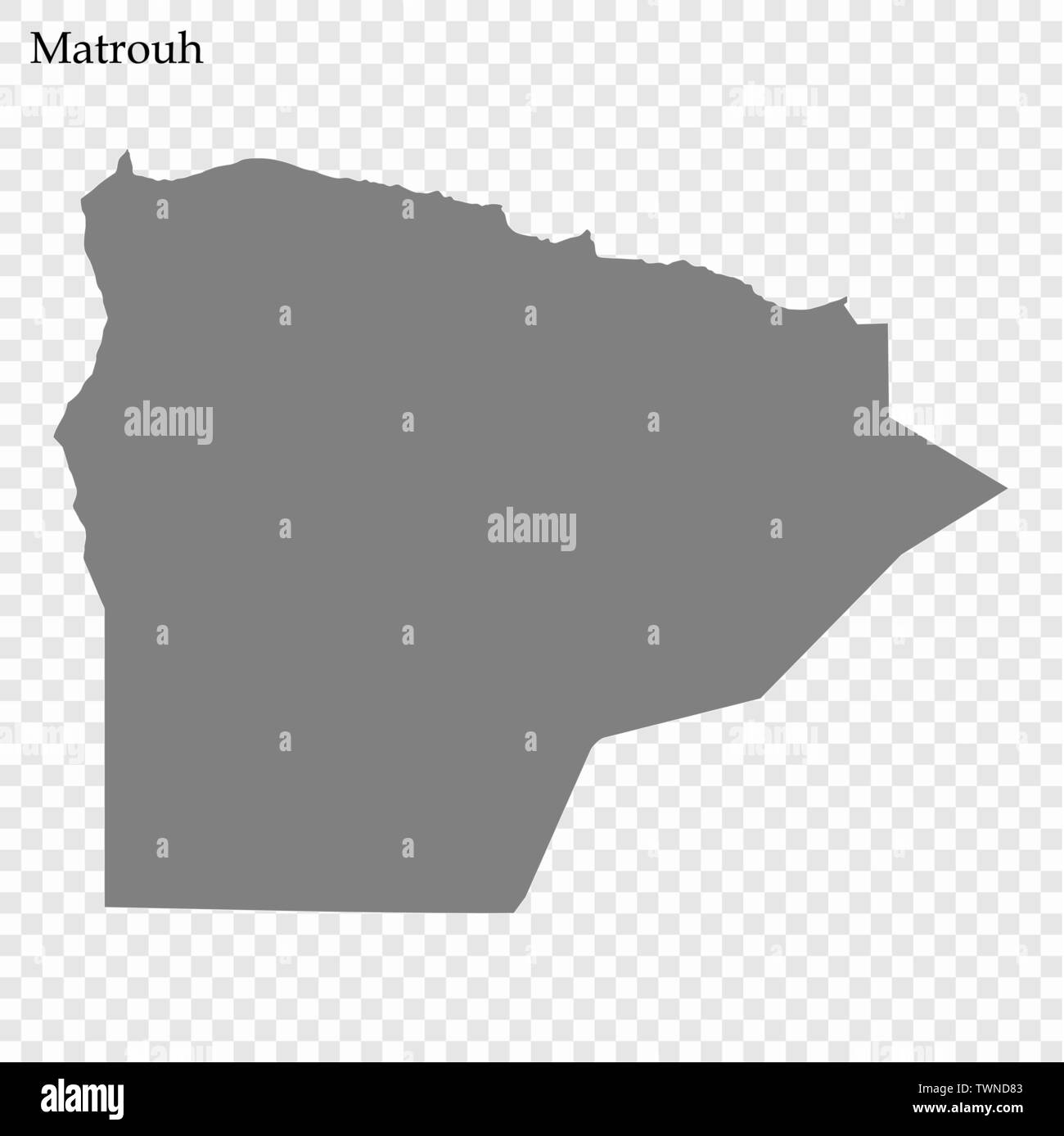 Matrouh outline map hi-res stock photography and images - Alamy