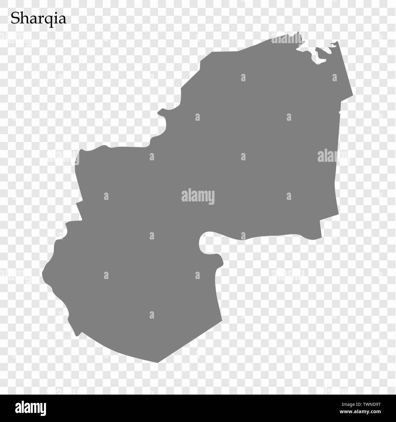 High Quality map of Sharqia is a governorate of Egypt Stock Vector ...