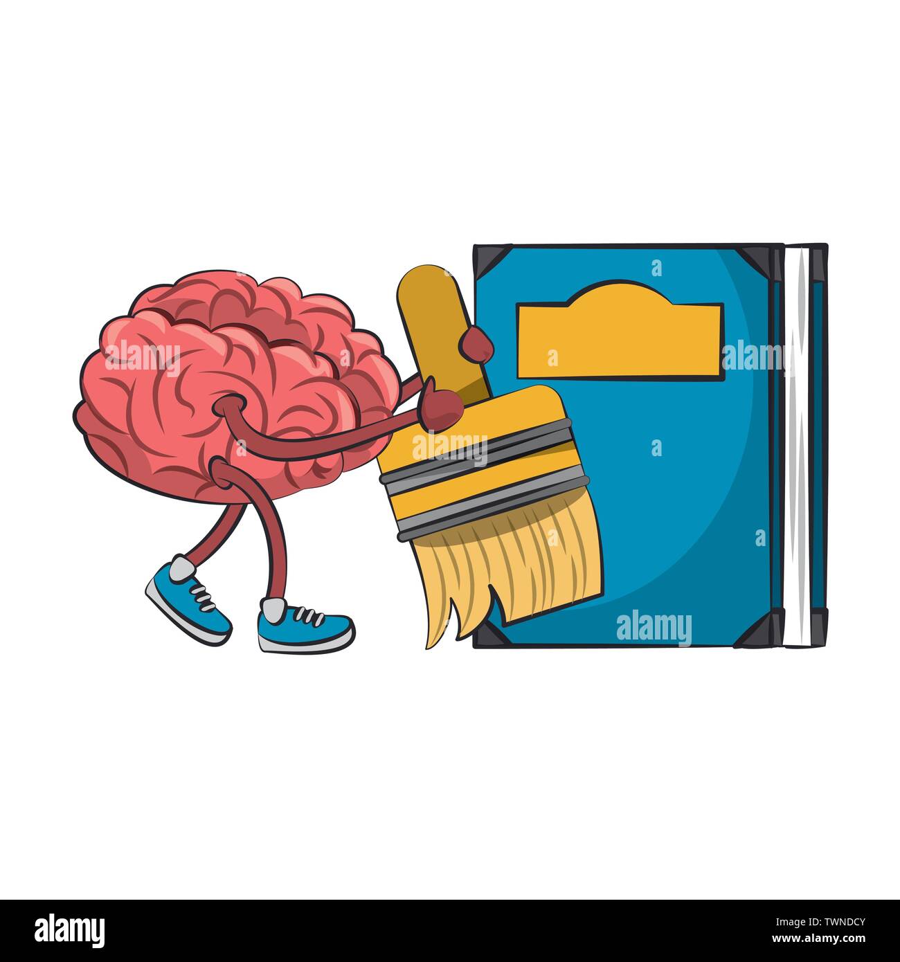 Human brain intelligence and creativity cartoons Stock Vector Image ...