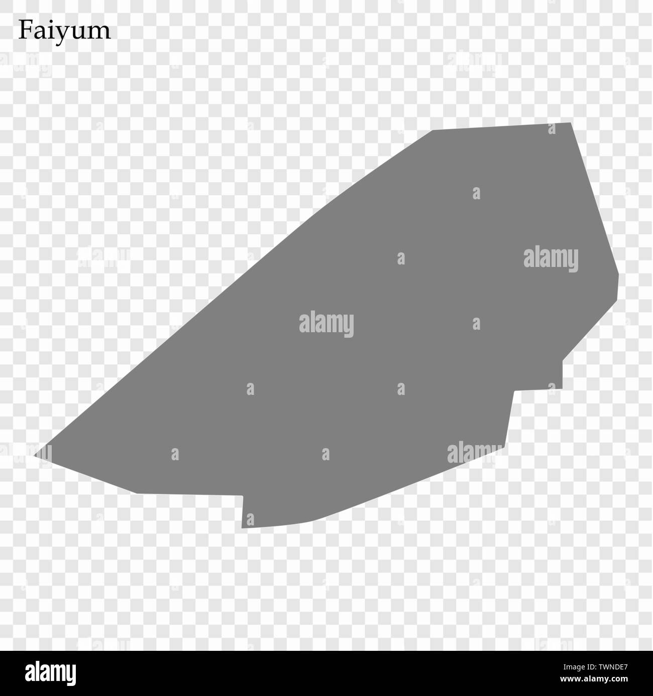 High Quality map of Faiyum is a governorate of Egypt Stock Vector Image ...
