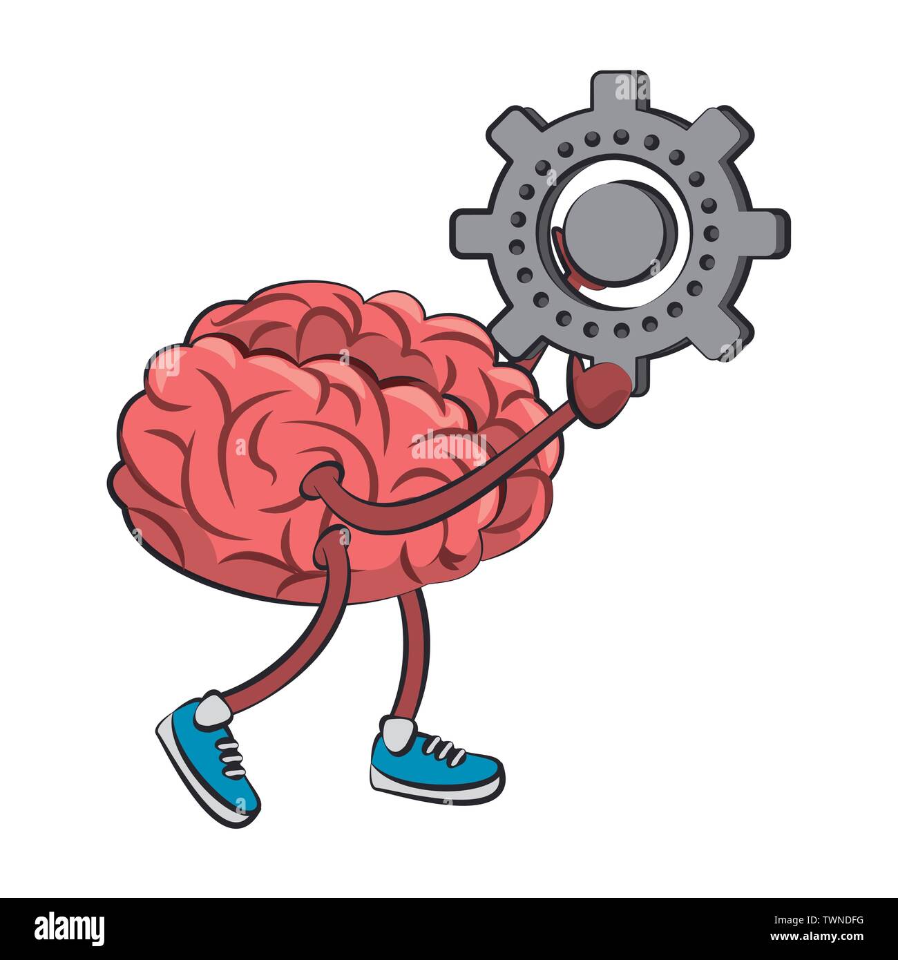 Human brain intelligence and creativity cartoons Stock Vector Image ...