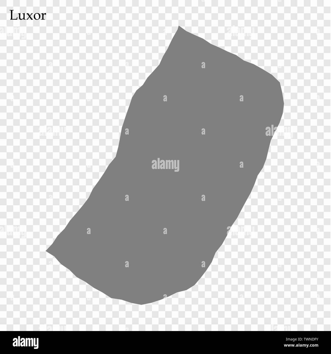 High Quality map of Luxor is a governorate of Egypt Stock Vector Image ...