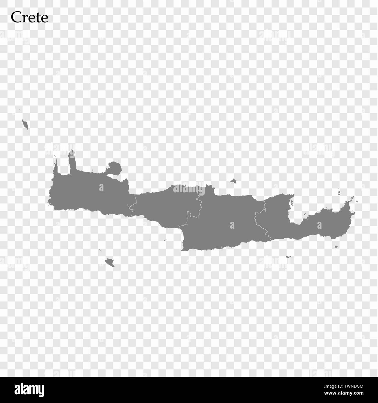 Map of crete hi-res stock photography and images - Alamy