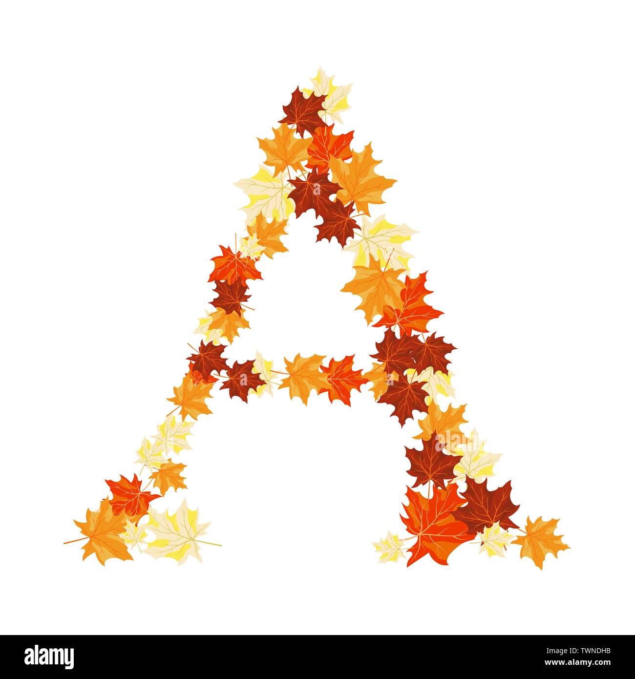 Digit leaf Stock Vector Images - Alamy