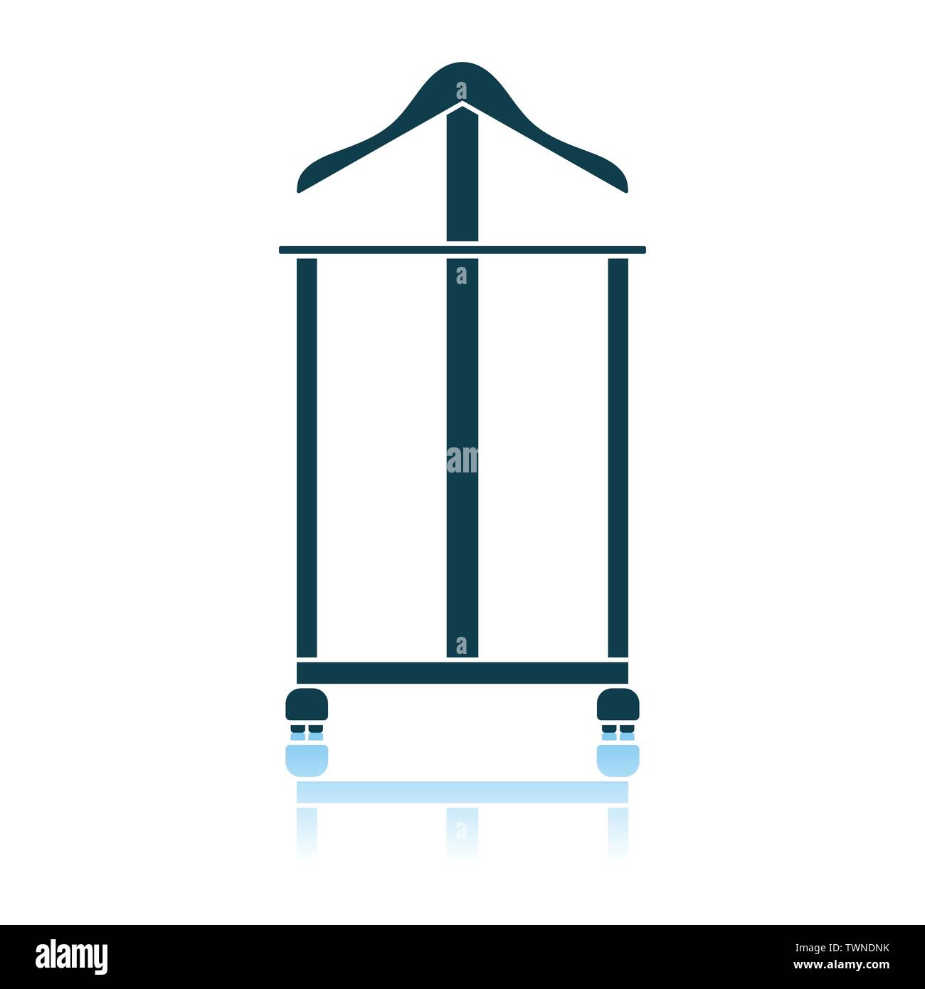 Hanger Stand Icon. Shadow Reflection Design. Vector Illustration Stock ...