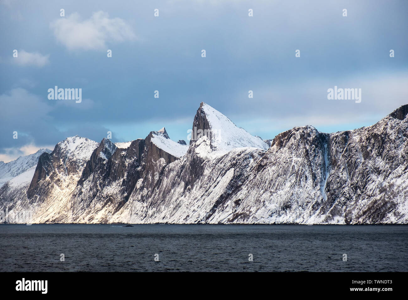 Segla mountain in winter hi-res stock photography and images - Alamy