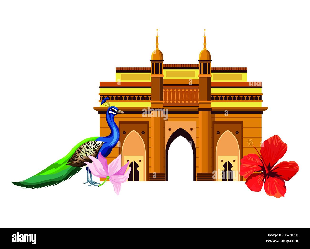 indian building monuments icon cartoon Stock Vector Image & Art - Alamy