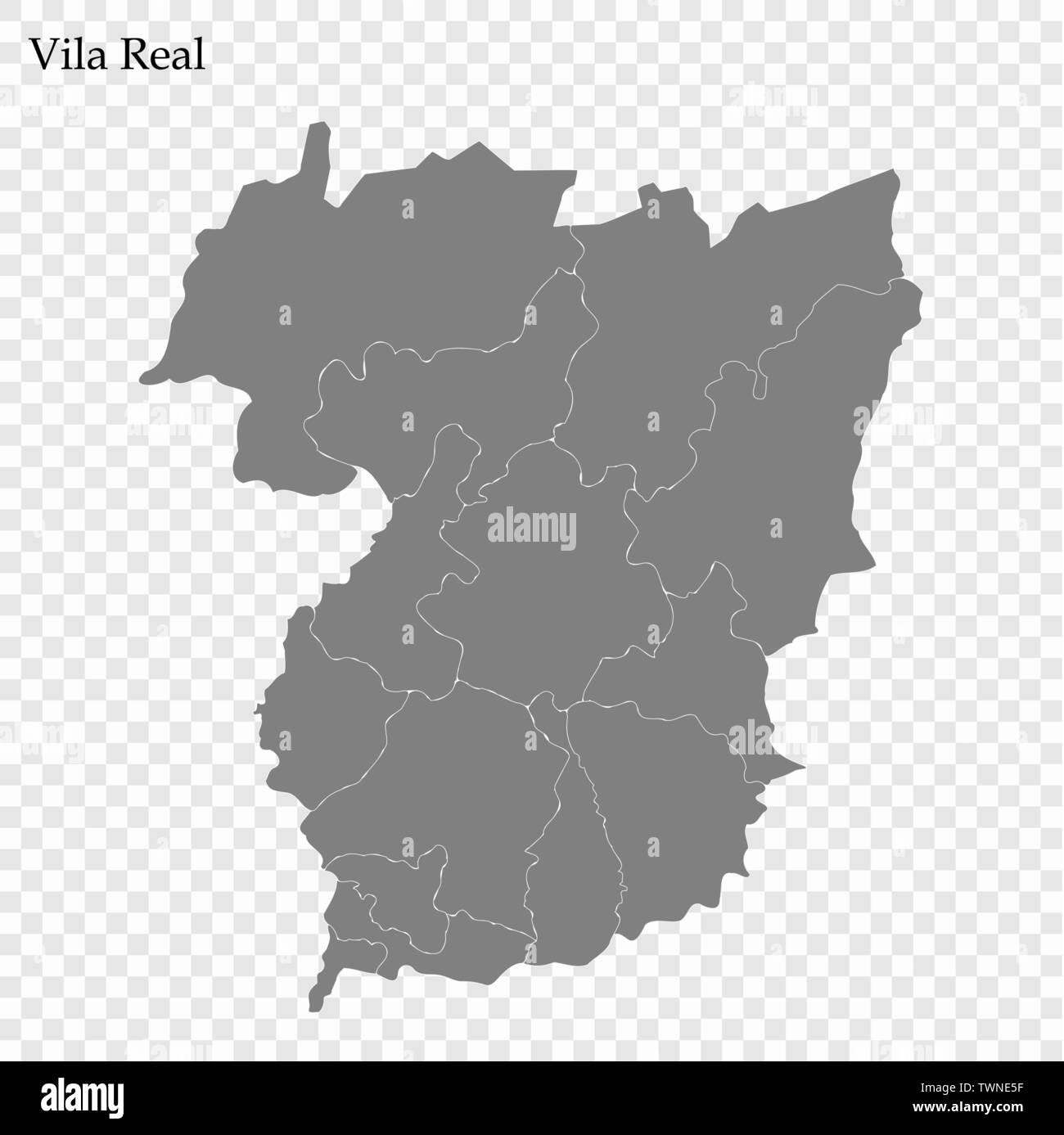 Map of vila real Stock Vector Images - Alamy