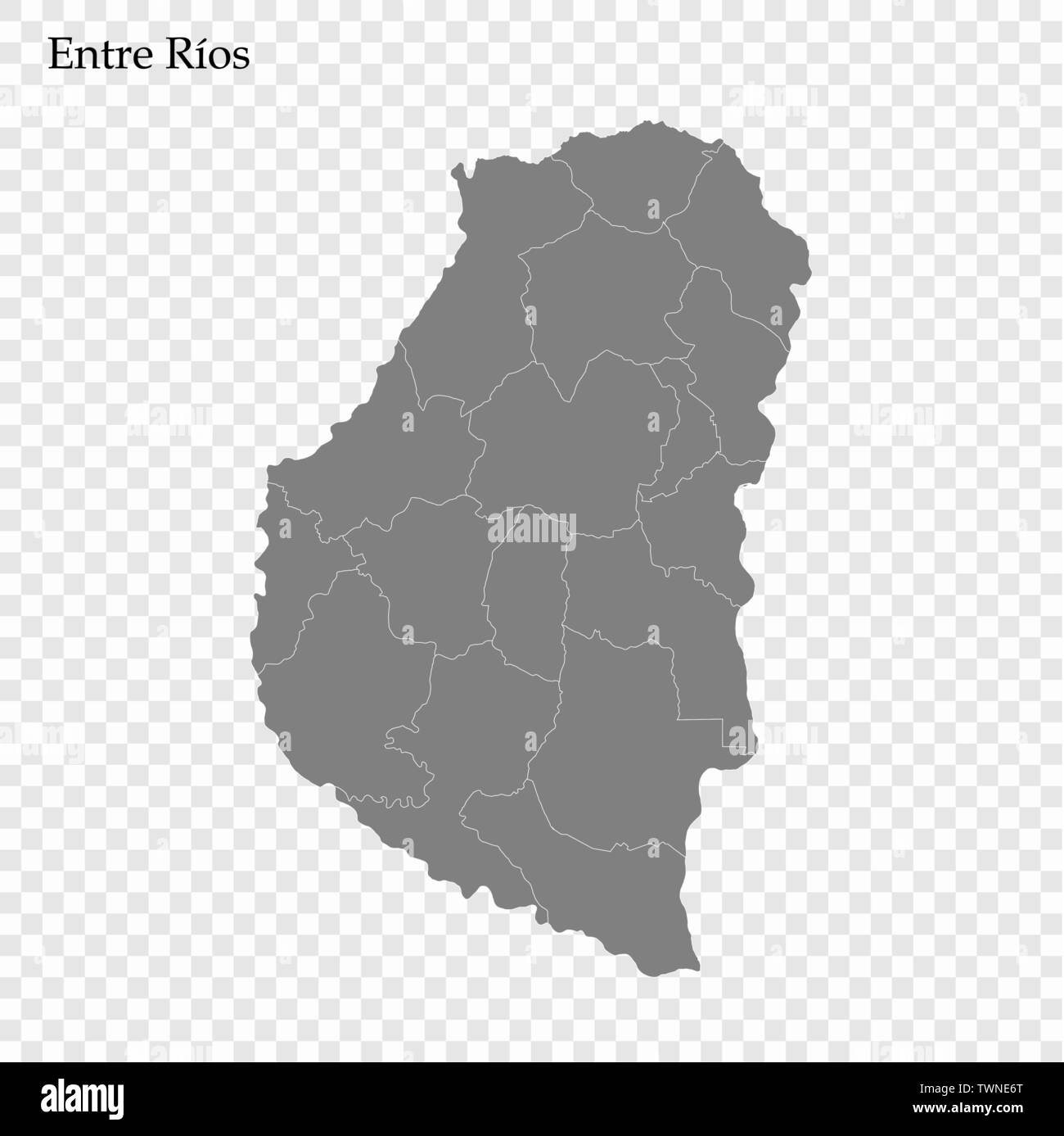 Map of entre rios Stock Vector Images - Alamy