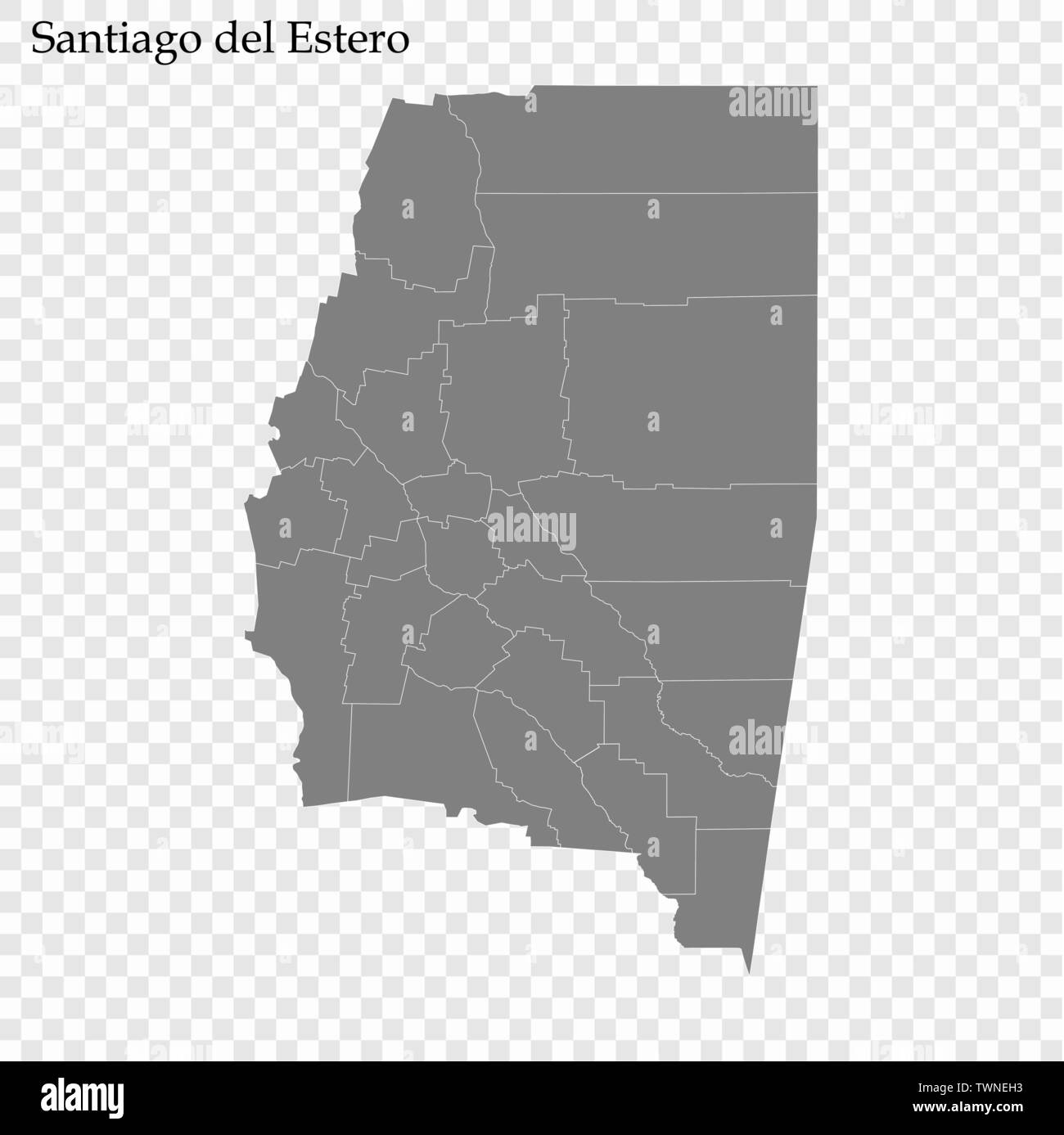 Santiago del estero map vector hi-res stock photography and images - Alamy