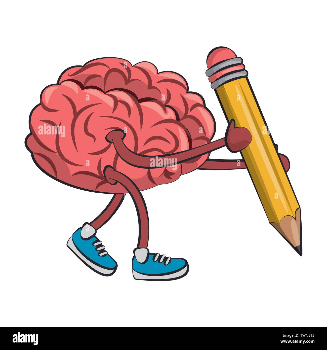 Human brain intelligence and creativity cartoons Stock Vector Image ...