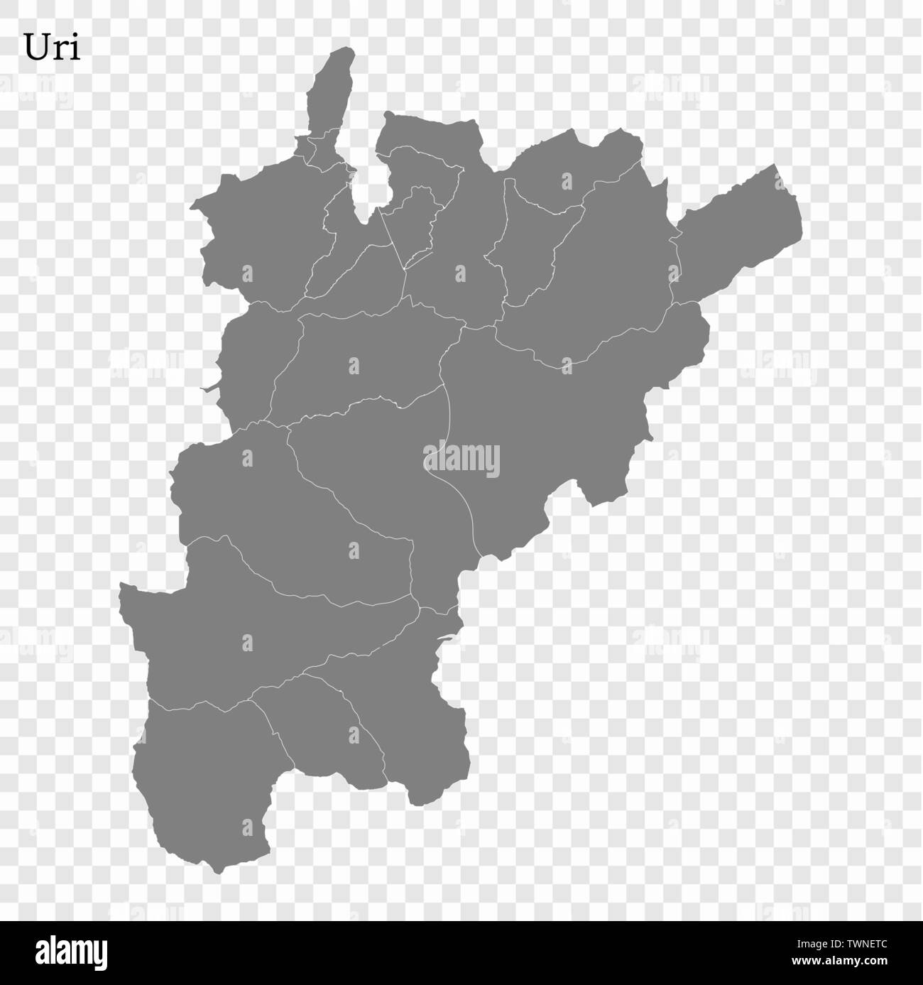 Map of uri Black and White Stock Photos & Images - Alamy