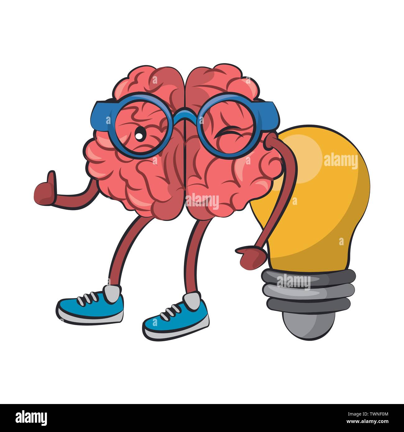 Human brain intelligence and creativity cartoons Stock Vector Image ...