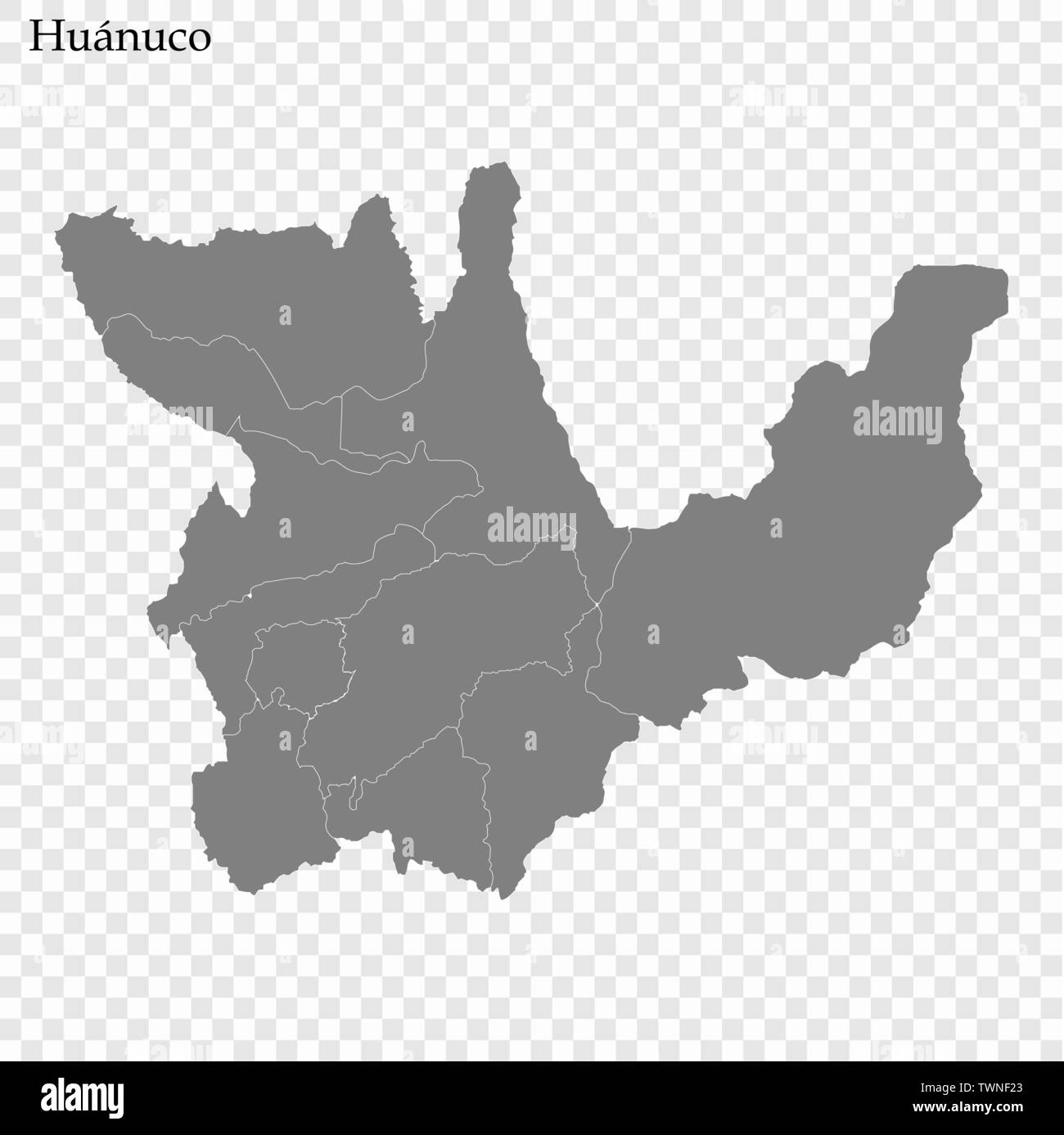Huanuco map hi-res stock photography and images - Alamy