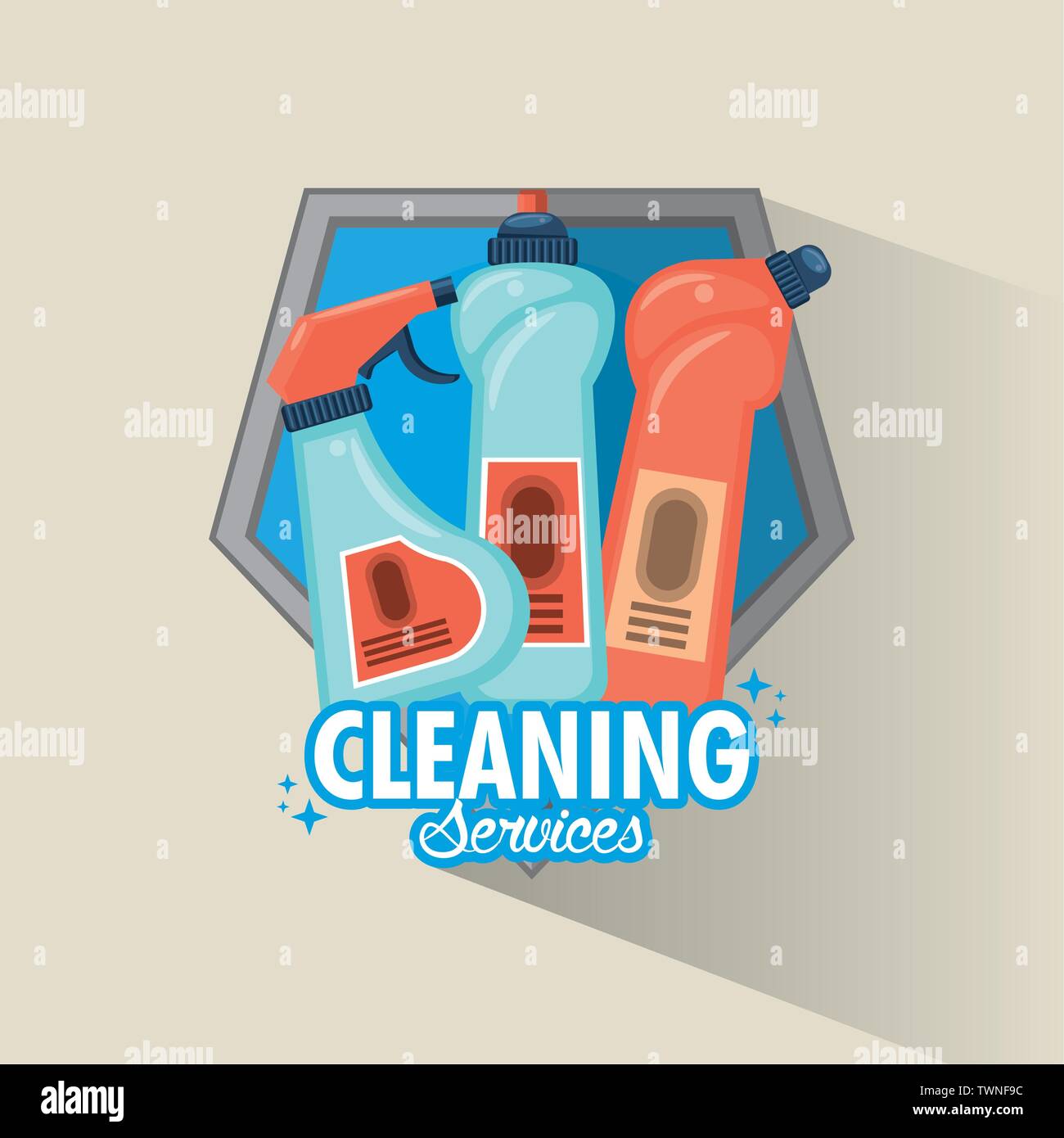 Cleaning bottles Stock Vector Images - Alamy