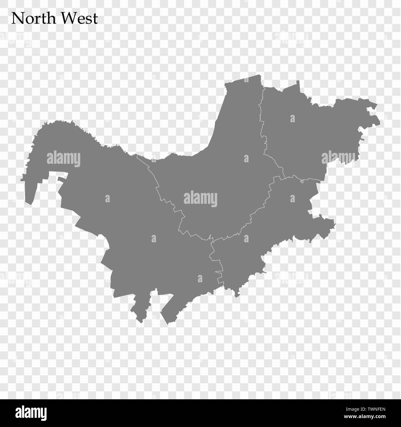 Map North West Province South Africa