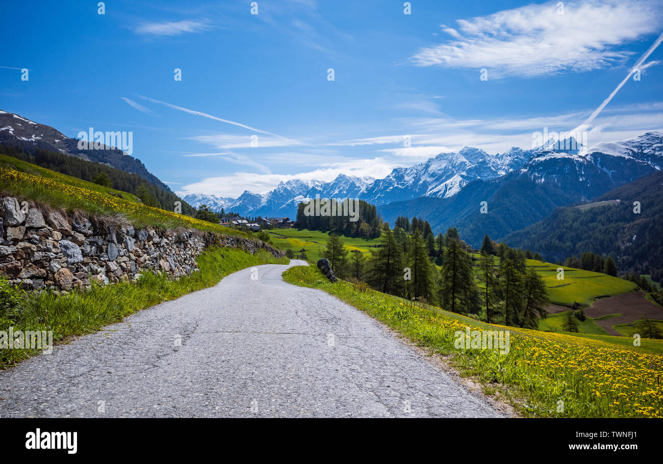 round away guarda switzerland Stock Photo - Alamy