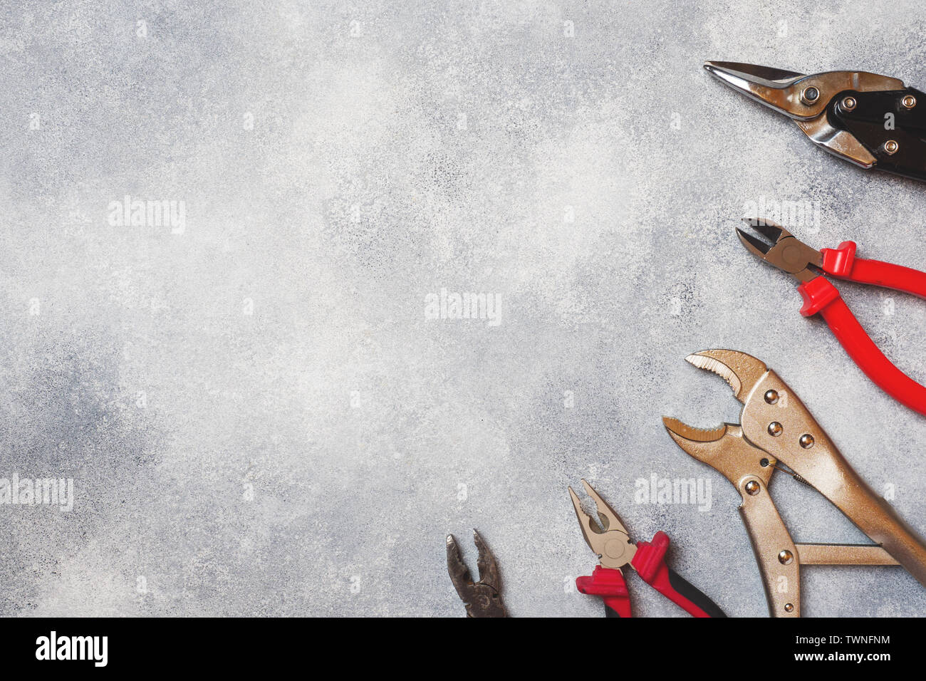 Combination pliers. Tools for cutting solid materials and multiwire ...