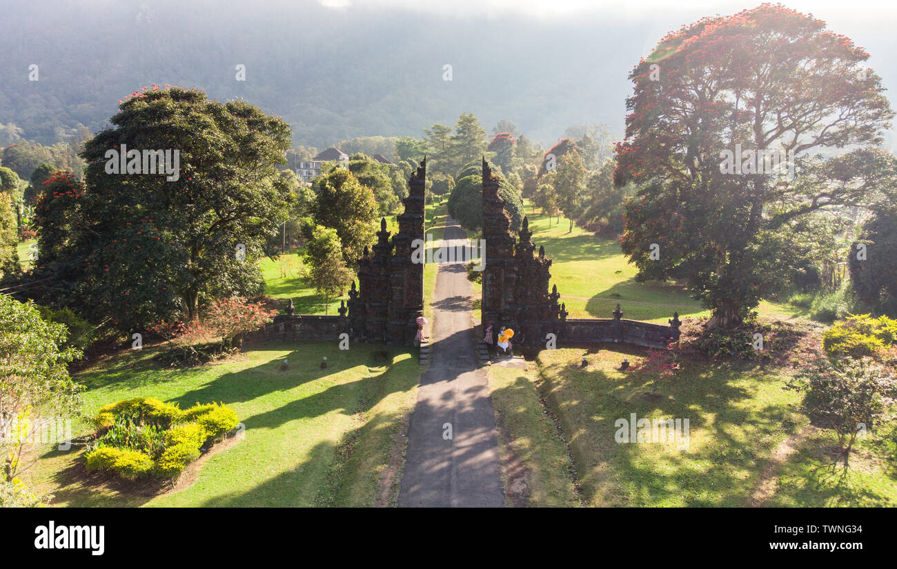 Aerial view ancient bali style hi-res stock photography and images - Alamy