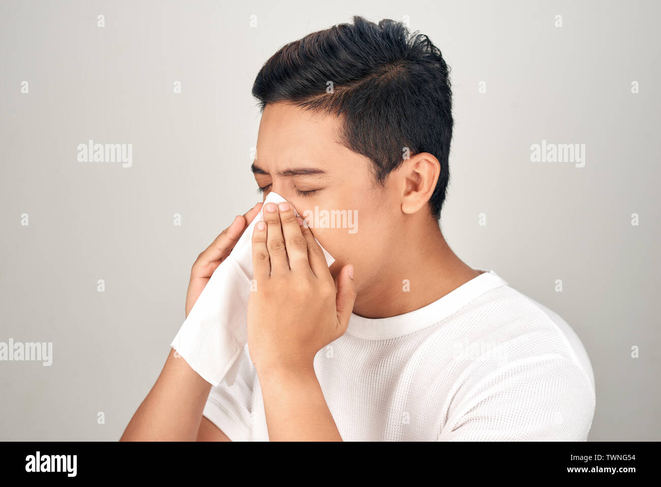 Cold man sick tissue hi-res stock photography and images - Alamy