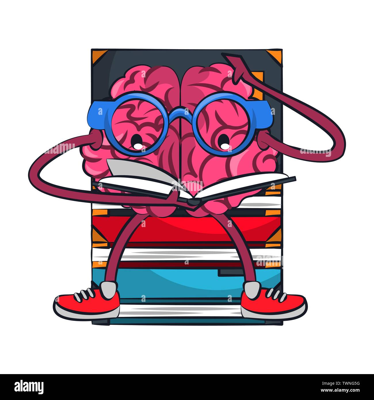 Human brain intelligence and creativity cartoons Stock Vector Image ...