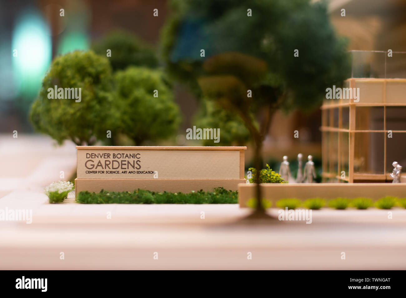 Model city in Denver colorado botanic gardens Stock Photo - Alamy