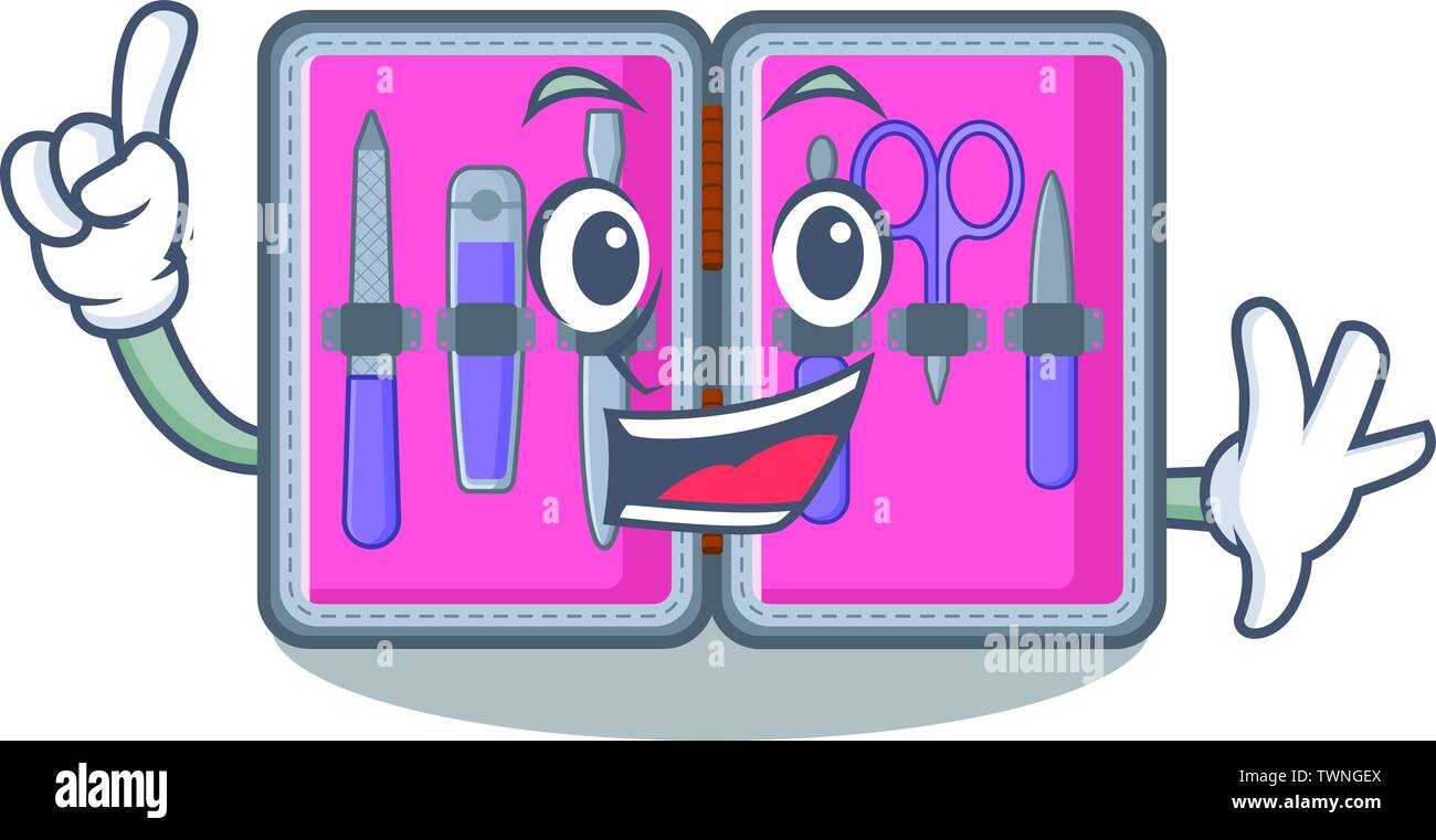 Finger manicure kit in the character shape Stock Vector Image & Art - Alamy