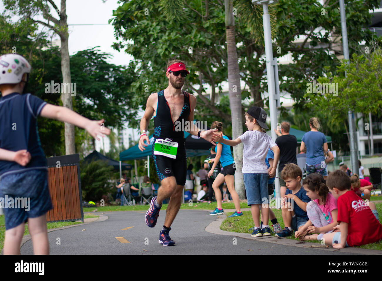 Iron Man Fun run event in Cairns, Queensland, Australia Stock Photo - Alamy