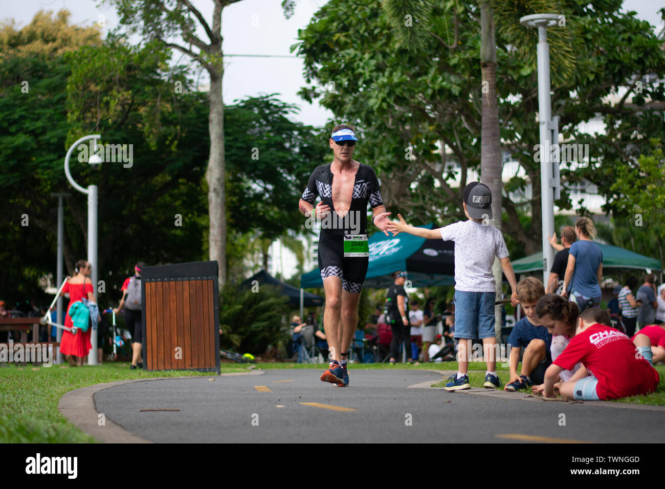 Iron Man Fun run event in Cairns, Queensland, Australia Stock Photo - Alamy